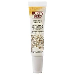 Burt's Bees 100% Natural Hydrating Lip Oil with Sweet Almond Oil, 1 Tube (Pack of 4)