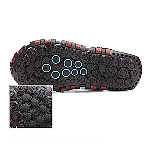 CEKU Men's Outdoor Casual Beach Sports Hiking Summer Closed Toe Slippers Sandals Fisherman Athletic Shoes Brown 10.5 D(M) US 45