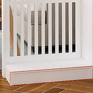 CraftThink Wall Room Divider, Modern White Freestanding Wood Room Divider Screen, Storage Cabinet Display Storage with Shelves, Wall Privacy Screens for Home Office Decorative, 27.5"L x 12"W x 75"H