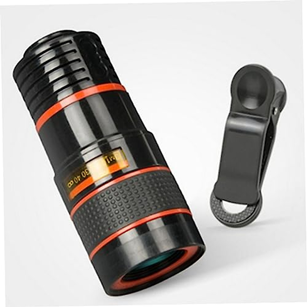 Mikikit Mobile Lens Telephoto Lens Monoscope Monocular Telescope Cellphone Lens Monocular Lens for Phone Cell Phone Telephone Black Phone Telescope Lens