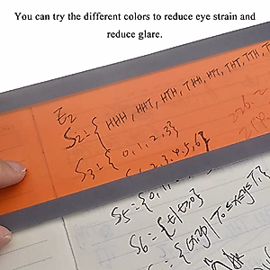 Acoeitl Guided Reading Highlight Strips Colored Overlay Bookmarks Tracking Rulers Focus Words Stop Jump Fun to Read Keep Sentence Organized Relax Eyes Reduce Glare for Dyslexia Student 6 Colors 6Pcs