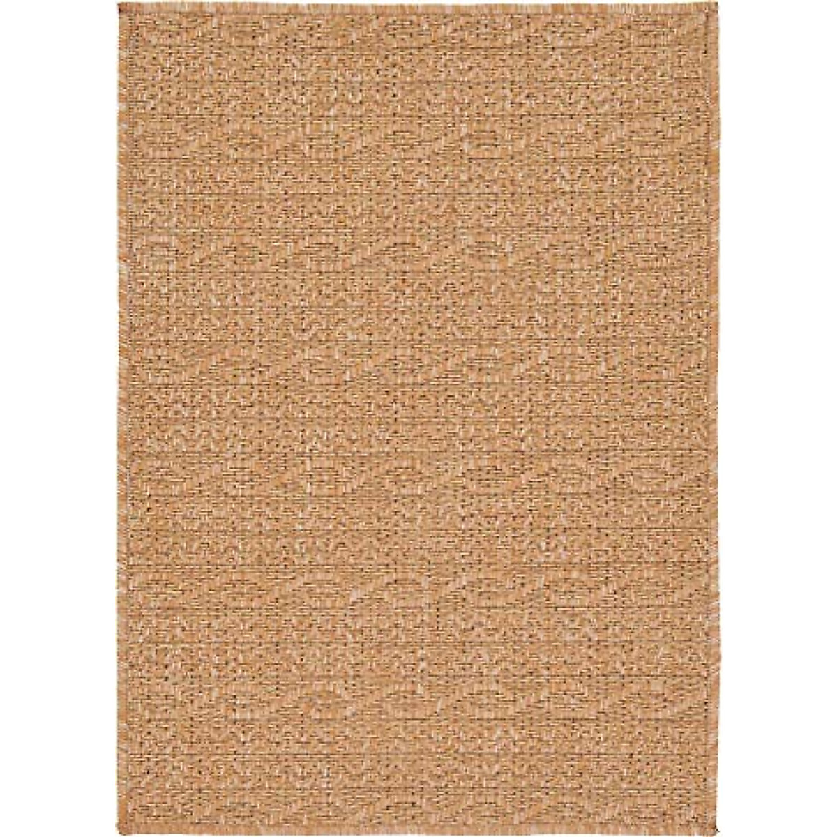 Unique Loom Modern Collection Distressed, Stripes, Helix, Vintage, Indoor and Outdoor Area Rug, 2 ft 2 in x 3 ft, Light Brown/Beige