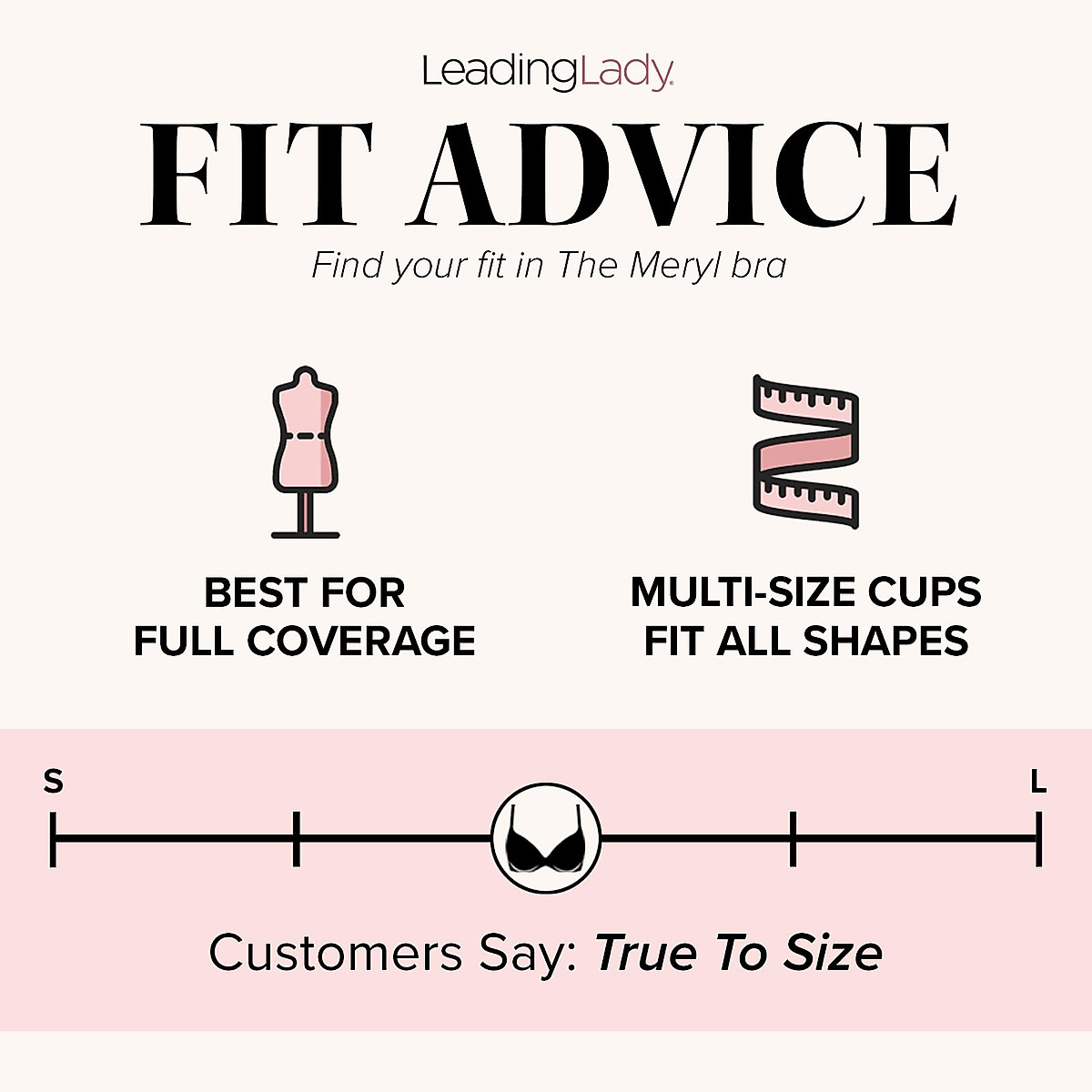 Leading Lady Meryl Cotton Front-Closure Comfort & Sleep Bra - Comfy Cotton Sleep and Leisure Bras For Women.