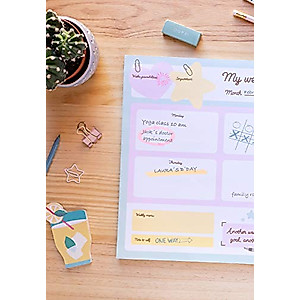Official Pusheen A3 Desk Pad with Daily, Weekly and Monthly Calendar, Desktop Planner, Desktop Note Pad, 54 Undated Tear Off Sheets, 11.7 x 16.5 inches, To Do List - Kawaii Stationery (A3 SIZE)