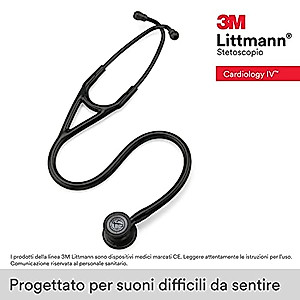 3M Littmann Stethoscope, Cardiology IV, Black Tube, Black Chestpiece, 27 Inch, 6163 & Classic III Monitoring Stethoscope, Black Edition Chestpiece, Black Tube, 27 Inch, 5803