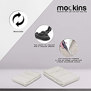 Nevlers Non Skid Rug Pad 6x9 ft | Extra Thick Rug Gripper | Premium Non Slip Rug Pads | White Runner Rug Pad |Reversible Area Rug Pad Gripper | Anti Slip Rug Pad |Customizable Rug Mats for Under Rugs