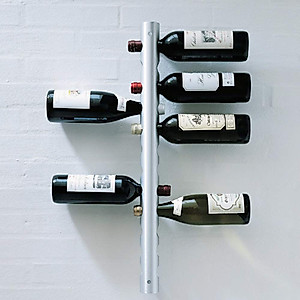 Yosoo Wine Shelves, Wear Resistant 304 Stainless Steel Wall Mount Bottle Rack Easy Installation for Living Room for Restaurant