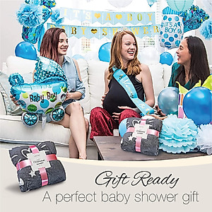 ONE4ONE Safety Grey Baby Monthly Milestone Blanket Boy, Girl.Extra Large Baby Milestone Blanket Baby Gifts, Nursery Decor Baby Shower. Newborn Baby Month Blanket. Baby Growth Chart Blanket