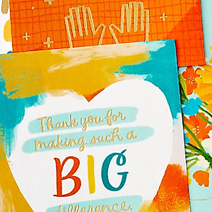 Hallmark Thank You Cards Assortment, Every Shade of Grateful (16 Thank You Notes with Envelopes) for Teacher Appreciation, Caregivers, Graduation