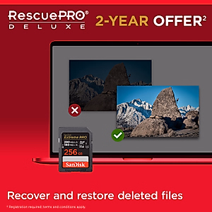 SanDisk 256GB Extreme PRO SDXC UHS-II Memory Card - C10, U3, V60, 6K, 4K UHD, SD Card - SDSDXEP-256G-GN4IN