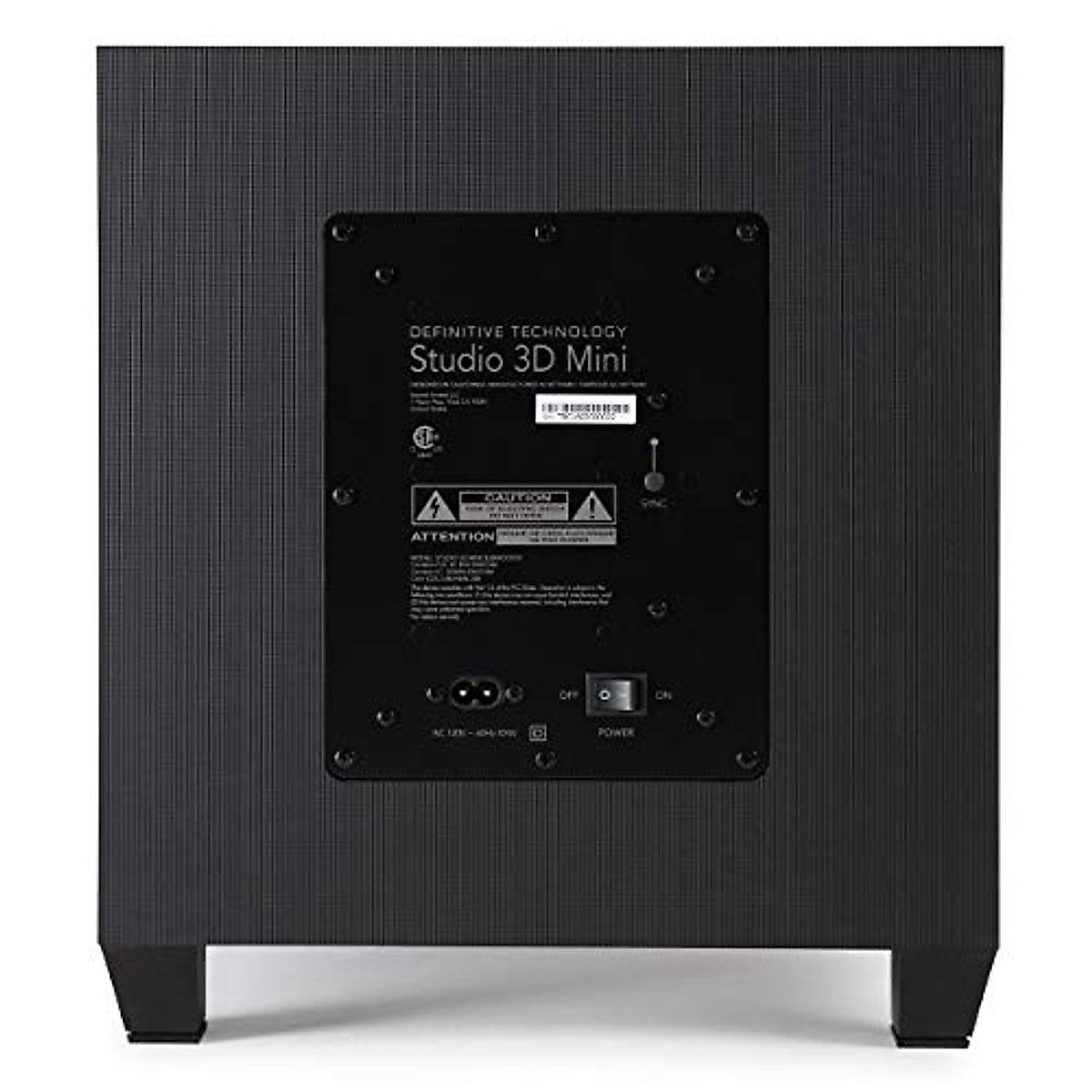 Definitive Technology Studio 3D Mini Sound Bar with 6 Speakers and an 8" Wireless Subwoofer, 3D Surround Sound, Dolby Atmos & DTS:X, Built-in HEOS, Amazon Alexa Compatible, 4K HDMI with eARC