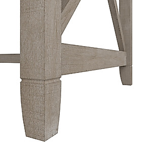 Bush Furniture Key West Writing Desk for Home Office in Washed Gray 48W Small Modern Farmhouse Table