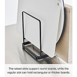 Yamazaki Home Tower Kitchen Multi Eco Stand - Multifunctional Compost Bag And Small Bottle Holder - Small - Steel