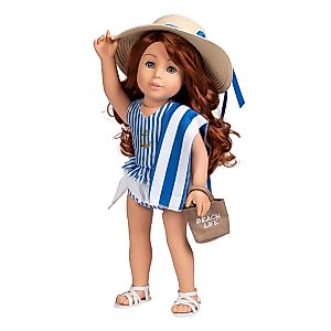 ADORA Amazon Exclusive Amazing Girls Collection, 18” Realistic Doll with Changeable Outfit and Movable Soft Body, Birthday Gift for Kids and Toddlers Ages 6+ - Sasha