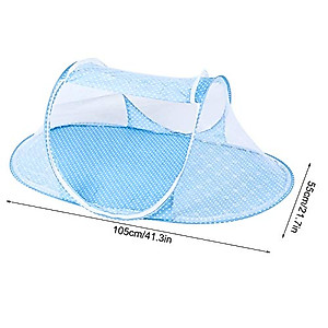 Crib Netting,Baby Bedding Portable Baby Mosquito Net ,Insect Screen, Ultralight, Folding Design for Dining Tables for Children Summer Supplies, Mosquito Net Crib Netting Kid Folding Baby Bedding