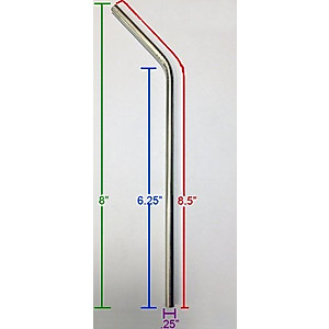 Gift Pack - Stainless Steel Reusable Drinking Straws 4 pack + Cleaning Brush *