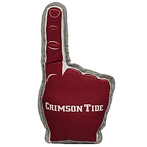 NCAA Alabama Crimson Tide #1 Fan Toy for Dogs & Cats. Best Tough PET Toy with Inner Squeaker.