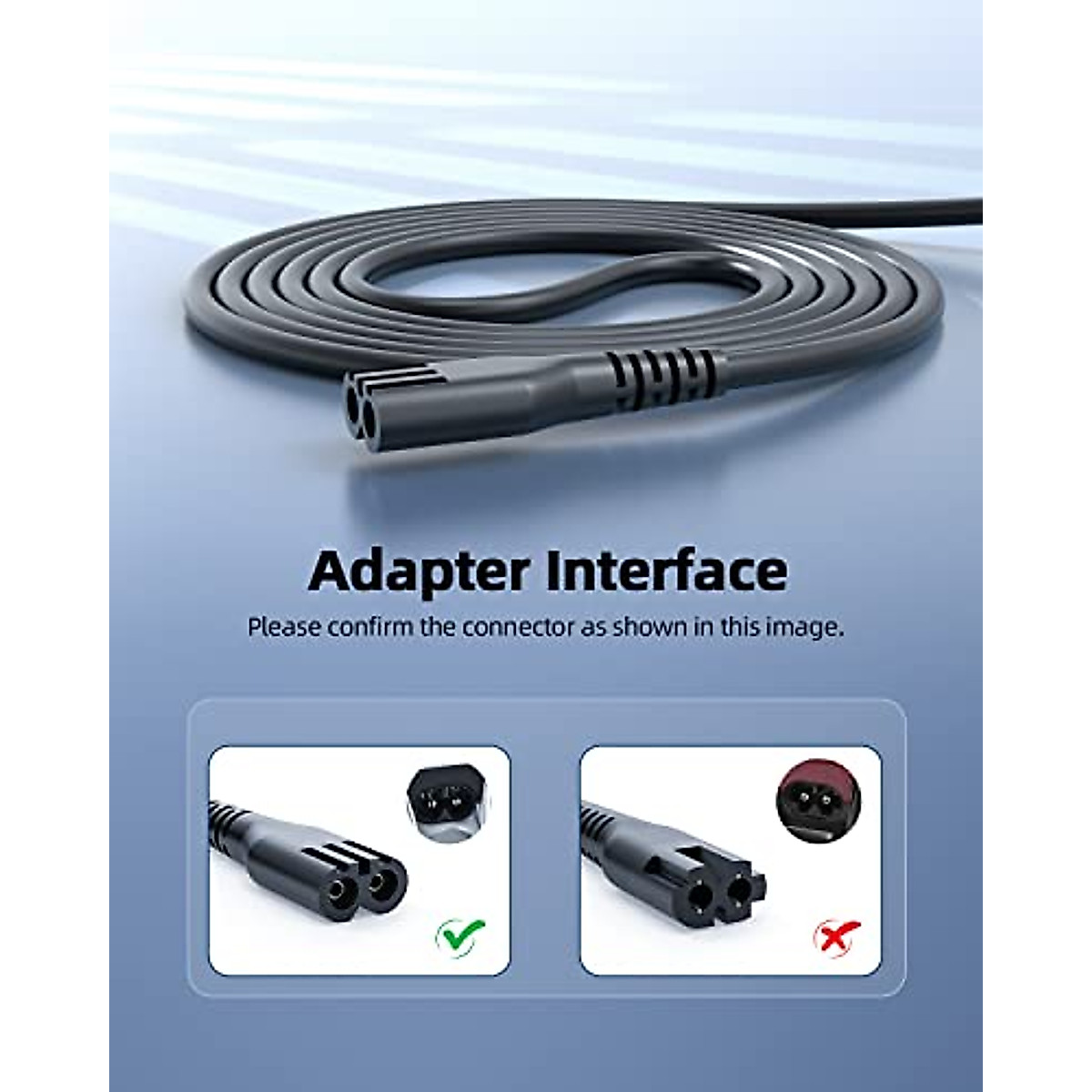 Charger Fit for Wahl Cordless Magic Clipper 8148 8164 8591 8509 1919 8591L 8148L 8148-308 08504-400 97225-002 Clip Shaver AC Adapter Power Cord Supply for S010AZM0400200