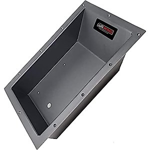 Lurwind Recessed Trolling Motor Foot Pedal Tray - Black Powder-Coated Aluminum, Fits Most Trolling Motor Tray Pedals, Pre-Drilled for Easy Install