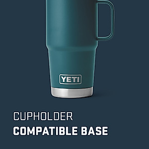 YETI Rambler 20 oz Travel Mug, Stainless Steel, Vacuum Insulated with Stronghold Lid, Agave Teal