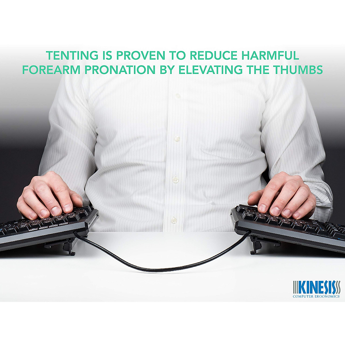 KINESIS VIP3 Pro Premium - Tenting with Palm Supports for Freestyle Pro (AC925)