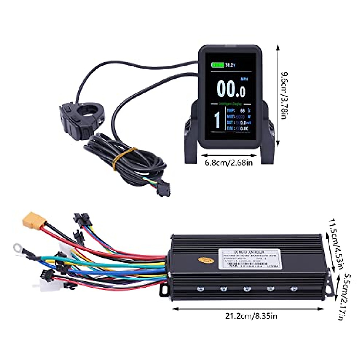 DNYSYSJ Electric Bike Conversion Kit, 48V 1000W 700C 28"/29" Front/Rear Wheel E-Bike Conversion Kit w/LCD Display, Powerful Ebike Hub Motor Kit with PAS Bicycle Ebike Wheel Kit (700C 48V 1000W Front)