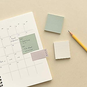 Monolike Color Palette Sticky Plan 300 C Set 4p - Self-Adhesive Memo Pad 50 Sheets