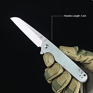 Kizer LP EDC Pocket Knife G10 Handle 154CM Steel Folding Knife, Flipper Outdoor Tools V3610C2