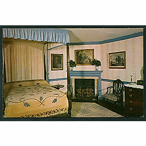 Blue Bedroom Mount Vernon Washington Vintage Postcard