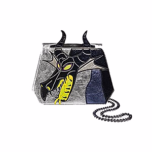 Danielle Nicole Disney Sleeping Beauty Maleficent Crossbody Bag, Black
