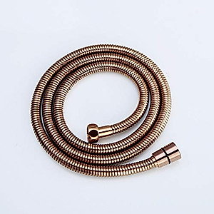 MINJING Bidet Faucet Rose Gold, Solid Brass Hand Held Bidet Sprayer for Toilet, Hot and Cold Water Single Handle Wall Mount Cloth Diaper Sprayer