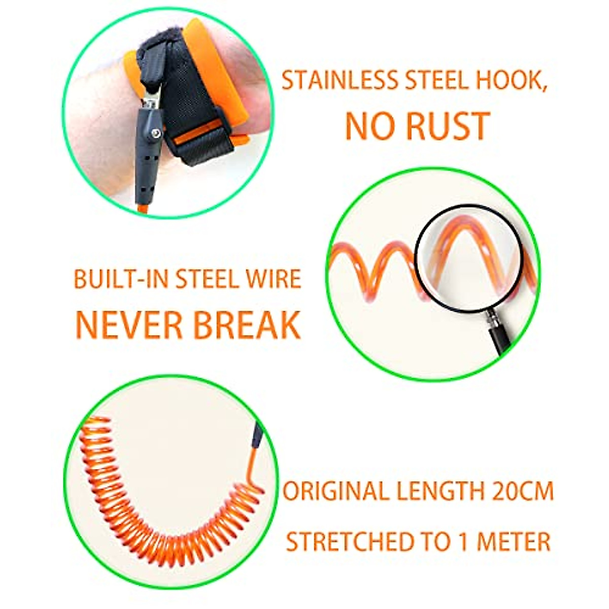 Floating Hand Grip Handle Mount and Steel-Cored Safety Wrist Strap GoPro Holder Mount Insta360 AKASO Underwater Camcorder Diving Surfing Snorkeling