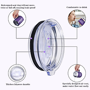 Inspirational Gifts for Women, Sometimes You Forget You're Awesome Coffee Mug, Thank You Gifts Mothers Day Gifts, Birthday, Teacher Appreciation Gifts,14 Oz Insulated Coffee Cup with Lid - Purple