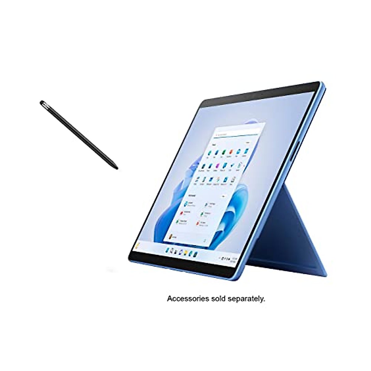 Microsoft Surface Pro 9, 13.3" Touchscreen 2-in-1 Tablet, 12th Gen Intel Core i7-1255U, Intel Iris Xe Graphics, 16GB DDR5 RAM, 512GB SSD, Windows 11h, Sapphire, Device Only, with MTC Stylus Pen