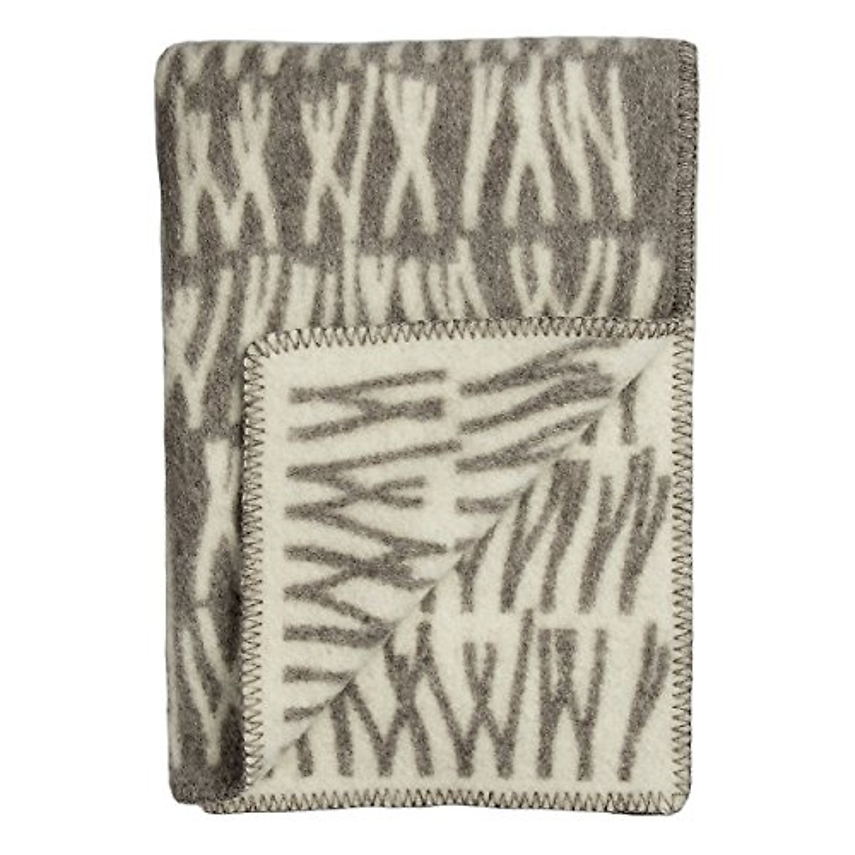 Roros Tweed Designer 100% Norwegian Wool Throw Blanket in Many Patterns (Naturpledd in Knytte)