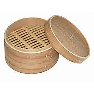 8" Bamboo Steamer Set Sunrise Kitchen Supply