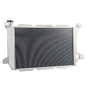 OzCoolingParts 4 Row Core All Aluminum Radiator for 1985-1997 86 87 88 89 90 91 92 93 94 95 Ford Bronco F-150 F-250 F-350 4.9L L6