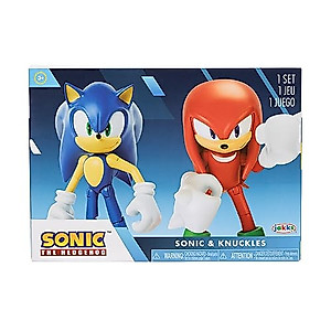 Sonic The Hedgehog Sonic 4" Figure 2 Pack Modern Sonic and Modern Knuckles