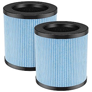 Caehomly Official MJ002H Replacement Filter Compatible with POMORON MJ002H Air Puri-Fier, H13 True Hepa Filter, Activated Carbon, Multi-Layer Filter, Compare Part MJ002H-RF, 2 Pack