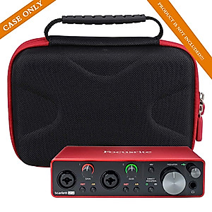 Aproca Hard Travel Storage Protective Case, for Focusrite Scarlett 2i2 (3rd Gen) USB Audio Interface