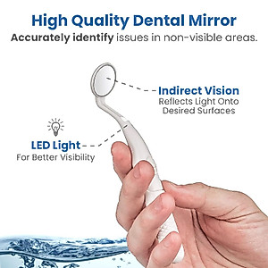 AquaSonic Home Dental Center Rechargeable Power Toothbrush & Smart Water Flosser - Complete Family Oral Care System - 10 Attachments and Tips Included - Various Modes & Timers (White)