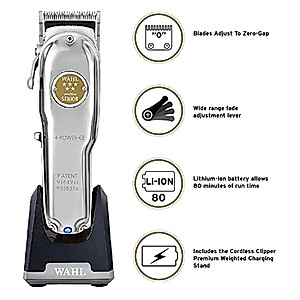 Wahl Professional | Senior Metal Clipper Metal Edition and Barber Dryer with Concentrated Air Flow