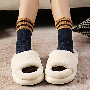Wool Socks for Women - Womens Wool Socks Winter Socks for Men Warm Thick Knit Soft Cozy Casual Boots Crew Socks