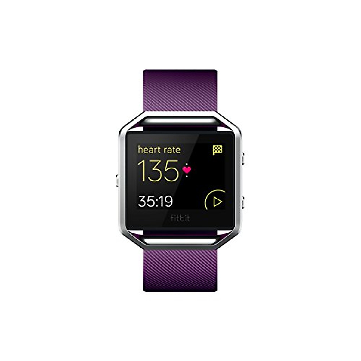 Fitbit Blaze Smart Fitness Watch, Plum, Large (Refurbished)