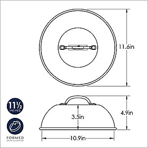 Nordic Ware Dome Grill Lid, 11.5 Inch, Silver