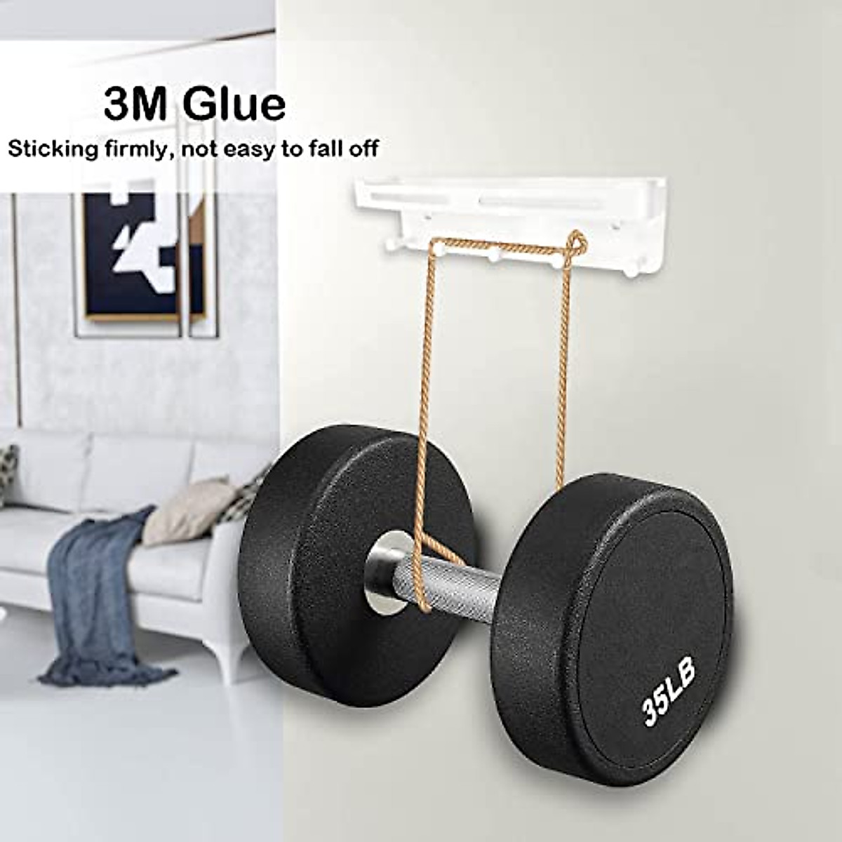 NC Key Holder for Wall Hooks and Rack Decorative Mail Hanging Hanger Hook Ring Organizer with Shelf ,5 Key Hooks Stainless Steel White