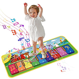 JOW Toys for 1 2 3 4 5 Years Old Girls Boys, Toddlers Musical Mat Touch Playmat, Baby Piano Mat Musical Toys Early Educational Toys Gifts for Baby Toddlers