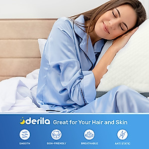 Derila Pillowcase | Designed to Keep Your Derila Memory Foam Pillow for snoring Relief Covered and Protected with This Crisp, Clean, White Pillowcase Made from Premium Materials