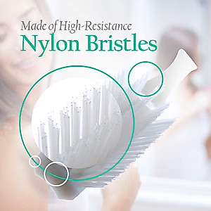 STANLEY HOME PRODUCTS Essentials Ladies Hairbrush - Durable Nylon Block & Bristles - Premium Quality 5 Row Hair Brush Glider - Designed for All Hair Types