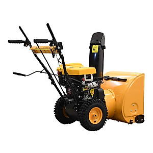 M Massimo Motor 24 inch Gas Snow Blower Thrower 2 Stage Shovel Walk Behind Heavy Duty (24 inch)